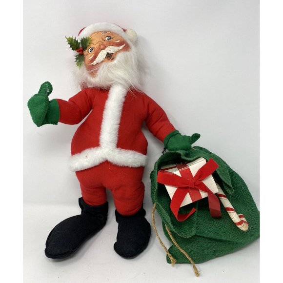 Annalee | Holiday | Vintage 987 Annalee 18 Standing Santa Claus Doll ...
